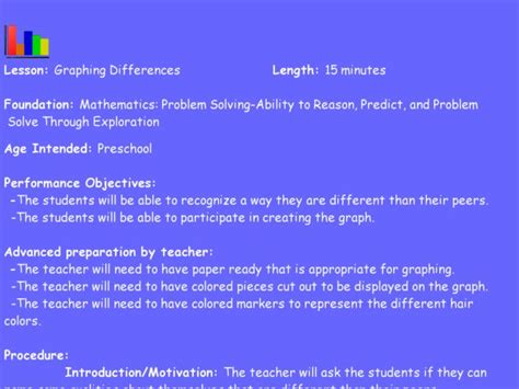 graphing difference lesson plan for pre k 6th grade lesson planet
