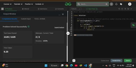 codingjourney geeksforgeeks problemsolving neverstoplearning