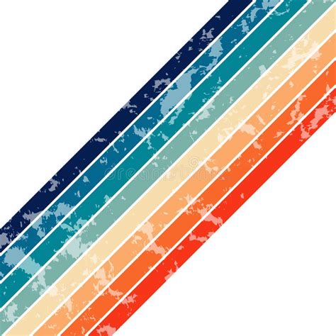 Abstract Minimalist Retro Background With Oblique Stripe Elements 70s