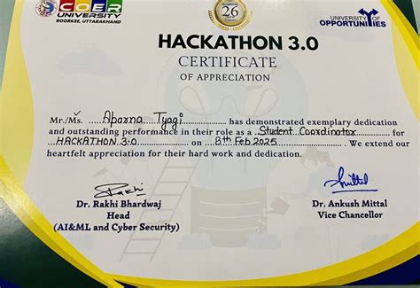 Hackathon3 Coeruniversity Ai Cybersecurity Innovation Leadership Aparna Tyagi