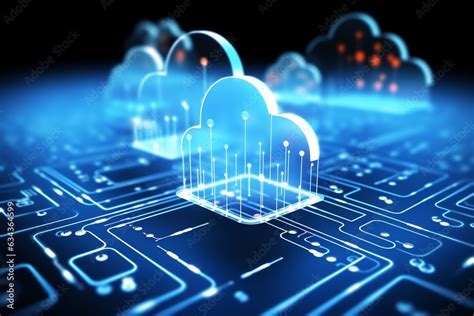 Cloud Computing Concept Data Protected World Communication Big Data