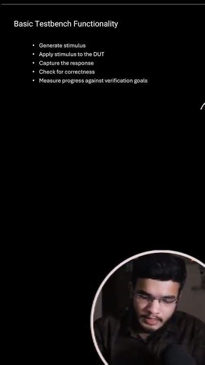 Steps In Testbench Functionalverification Systemverilog Designverification Verilog Youtube