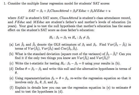 Testing Linear Restrictions And Functional Form
