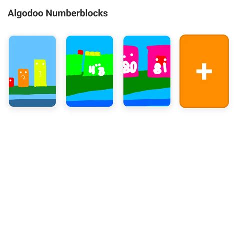 Algodoo Numberblocks