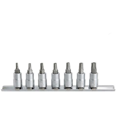Gt 20711 7pc 14inch Five Sided Torx Star Tamperproof Socket Set