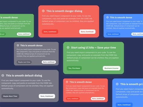 Figma Ui Kit React Design System — Modals Dark Theme By Roman Kamushken