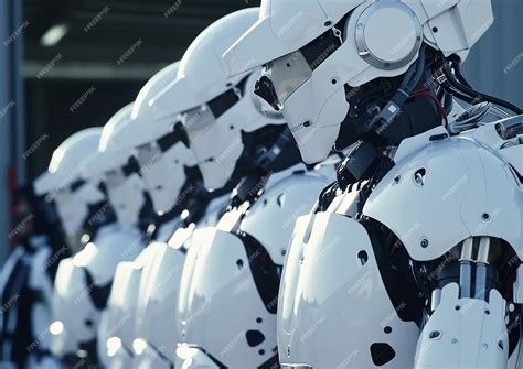 premium photo cognitive robotics aidriven robots with humanlike