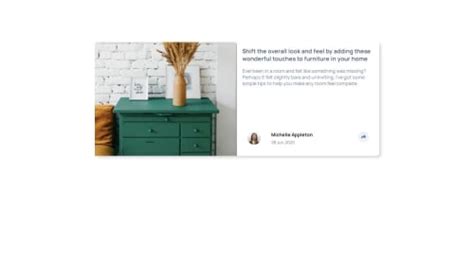 Frontend Mentor Article Preview Component With Html Css And Js