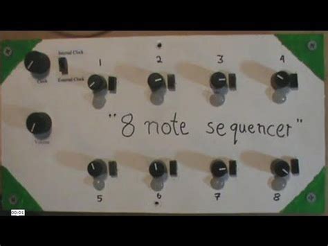 8 Step Sequencer Using A 555 Timer As The Oscillator