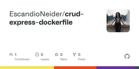 Github Escandioneidercrud Express Dockerfile