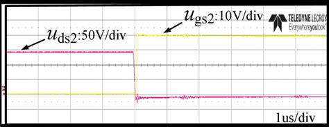 The Soft Switching Waveforms Of Switches A Zero Voltage Turn Off Of