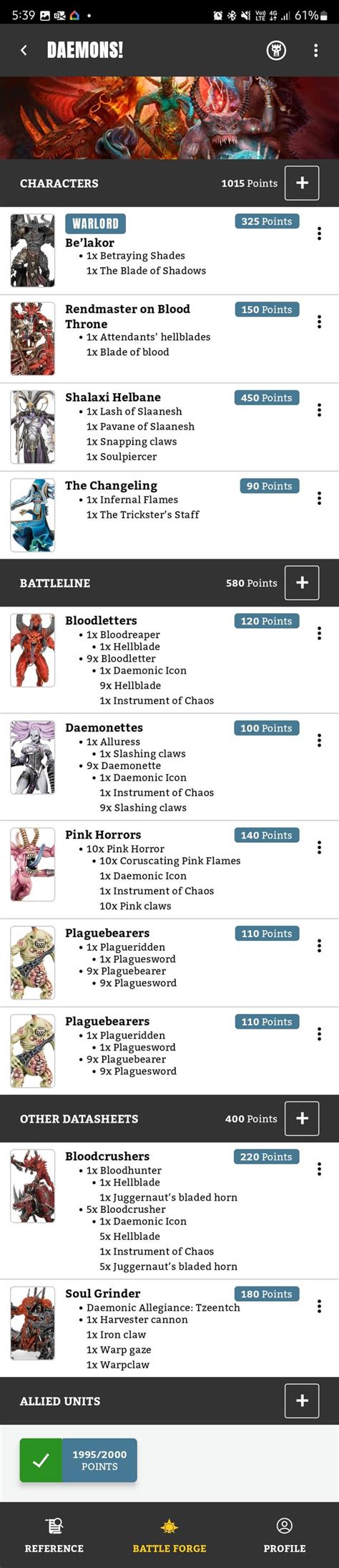 New To The Denizens Of The Warp Good List R Daemons40k