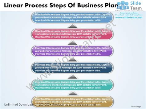 pdf business power point templates linear process steps of plan sales