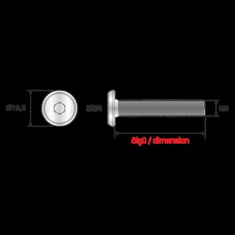 M6 Allen Head Cylinder Compression Screw 80mm Mesan Plastik Ve Metal