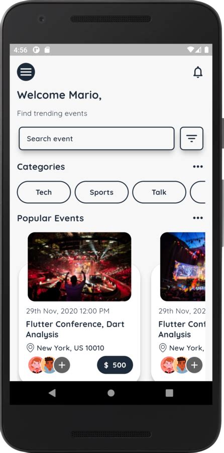 Event Pro Events Management And Booking Flutter App Ui Kit By Styloxdesign