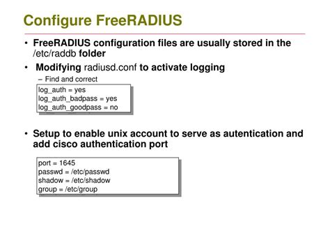 PPT Configuring Linux Radius Server PowerPoint Presentation Free Download ID
