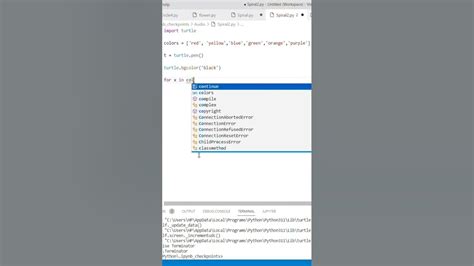 Python Programcolourful Spiral Design Biral Trending New Youtube