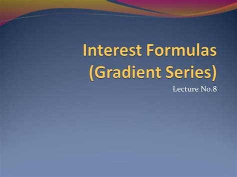 Arithmetic Gradientppt