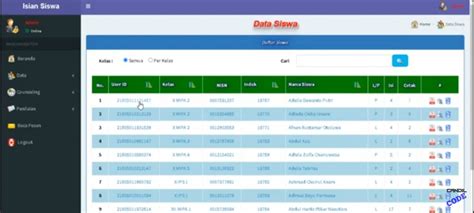 Source Code Sistem Informasi Data Siswa Berbasis Web Ii Codeigniter