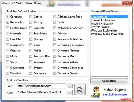 How To Pin Any File Folder And Webpages With Custom Icons To Taskbar
