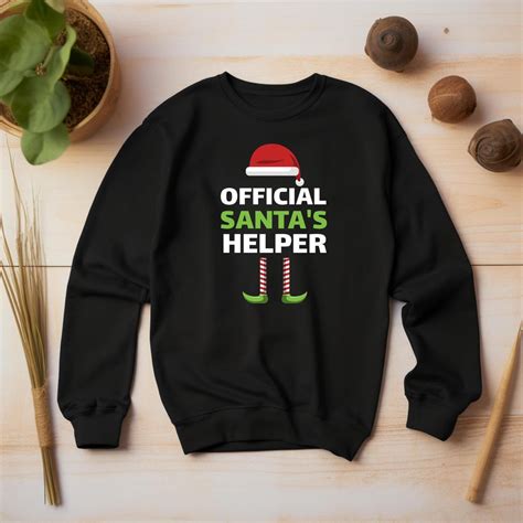 Official Santas Helper Christmas Sweatshirt Unisex Holiday Crewneck