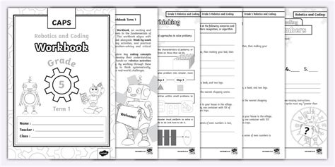 Robotics And Coding Grade 5 Caps Work Book Term 1 Twinkl