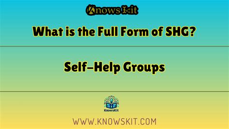 What Is The Full Form Of Shg