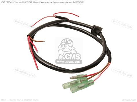 2x68551510 Lead Wire Assy Yamaha Buy The 2x6 85515 10 00 At Cmsnl