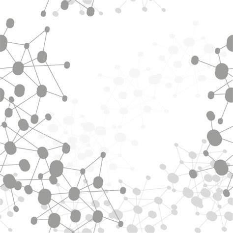 Molecule Structure Background Seamless Pattern Vector Image