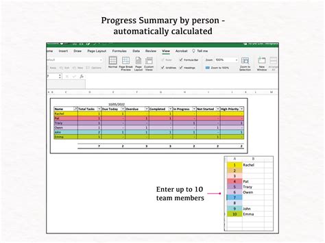 To Do List Task Allocation Excel Spreadsheet Digital Download Excel Template Work Place To