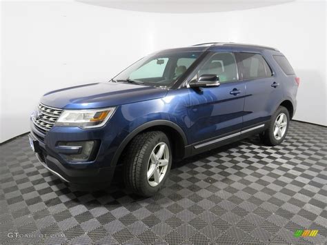 2016 Blue Jeans Metallic Ford Explorer Xlt 4wd 131886789 Photo 10