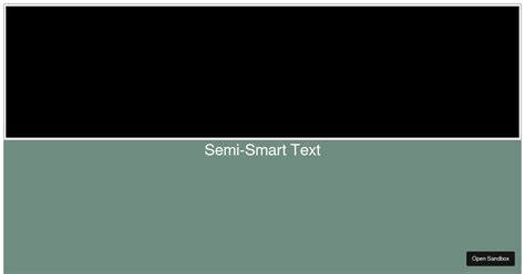 Smart Text Codesandbox