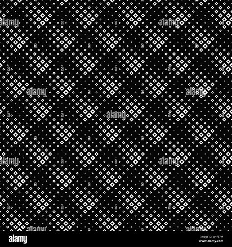 Geometrical Seamless Square Pattern Background Design Monochrome Vector Illustration Stock