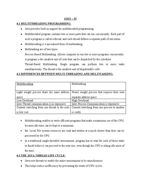 unit iv 4 1 multithreading programming pdf process computing