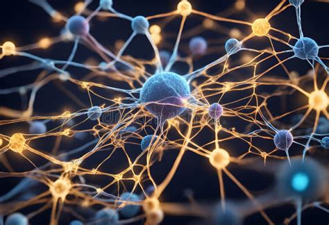 A Close Up View Of A Brain Showcasing Its Intricate Neuron Structure Stock Image Image Of