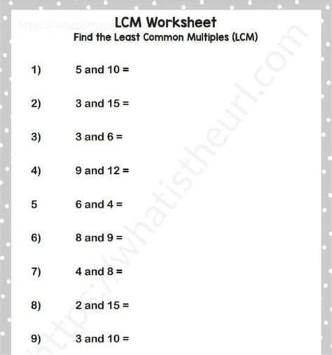what is the lcm discover the least common multiple
