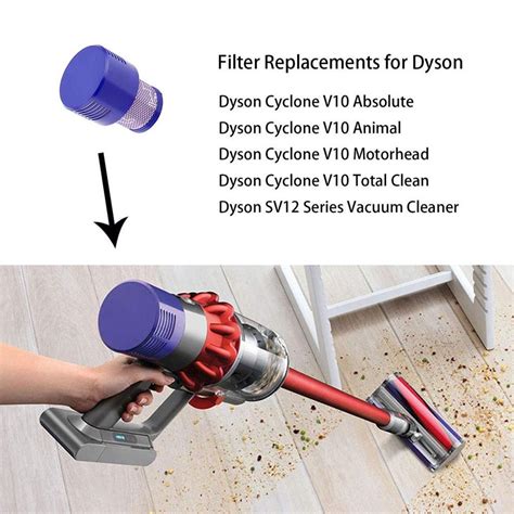 Washable Filter Unit For Dyson V10 Sv12 Cyclone An Vicedeal