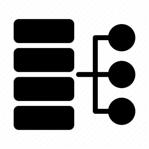 Connection Database Network Server Sharing Icon Download On