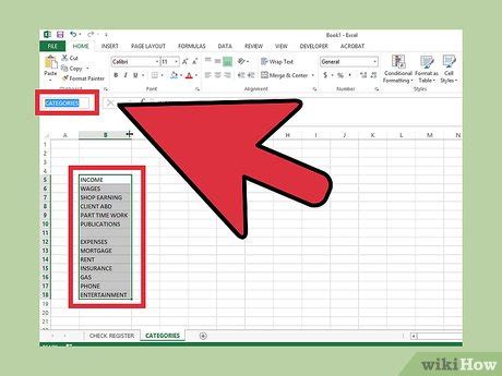 How To Create A Simple Checkbook Register With Microsoft Excel
