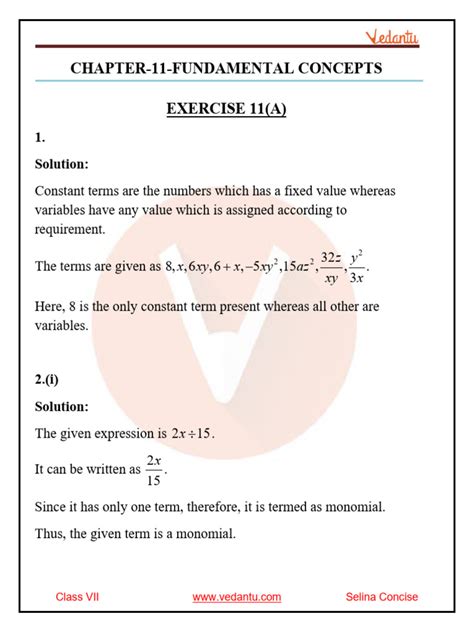 selina concise mathematics class 7 icse solutions for chapter 11