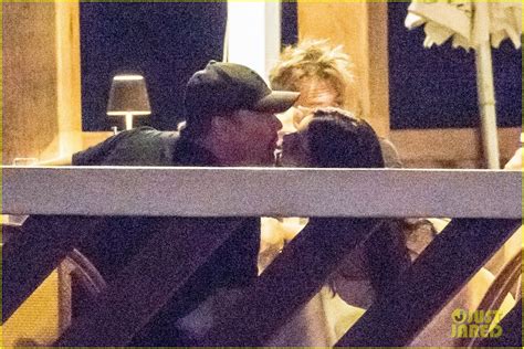 Leonardo DiCaprio Camila Morrone Share A Kiss At Dinner With Sean Penn In Italy Photo