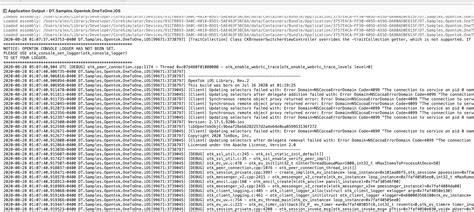 Opentok Sdk Null Reference Error Xamarin Ios Stack Overflow