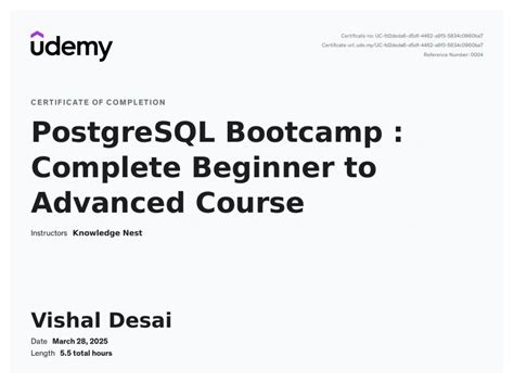 Databasedevelopment Postgresql Continuouslearning Techgrowth Vishal Desai