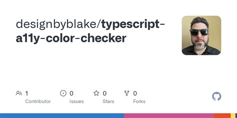 Github Designbyblaketypescript A11y Color Checker