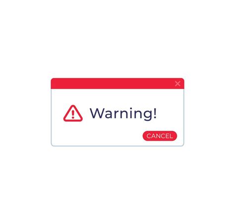 Warning Window Vector Vector Art At Vecteezy
