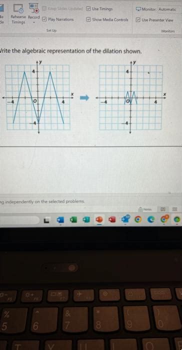 solved rite the algebraic representation of the dilation