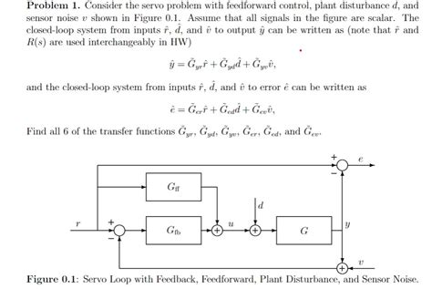 solved problem 1 consider the servo problem with