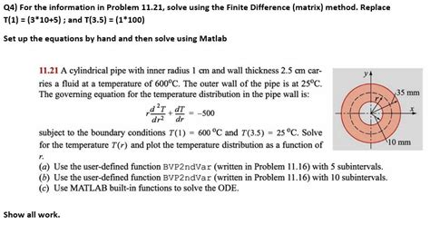 Solved Q4 For The Information In Problem 1121 Solve Using
