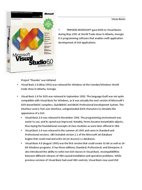 Visual Basics Pdf Computer Programming Computing
