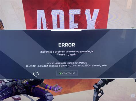 was about to get revived and got this error game logic r apexlegends